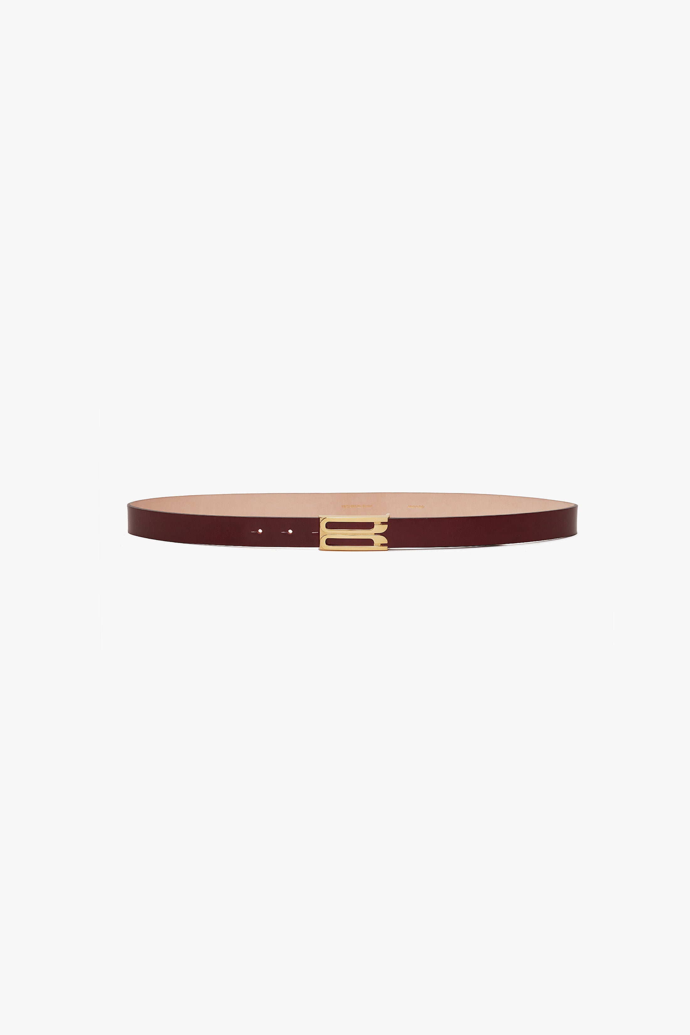 Exclusive Dorian Belt In Burgundy Leather – Victoria Beckham Inc
